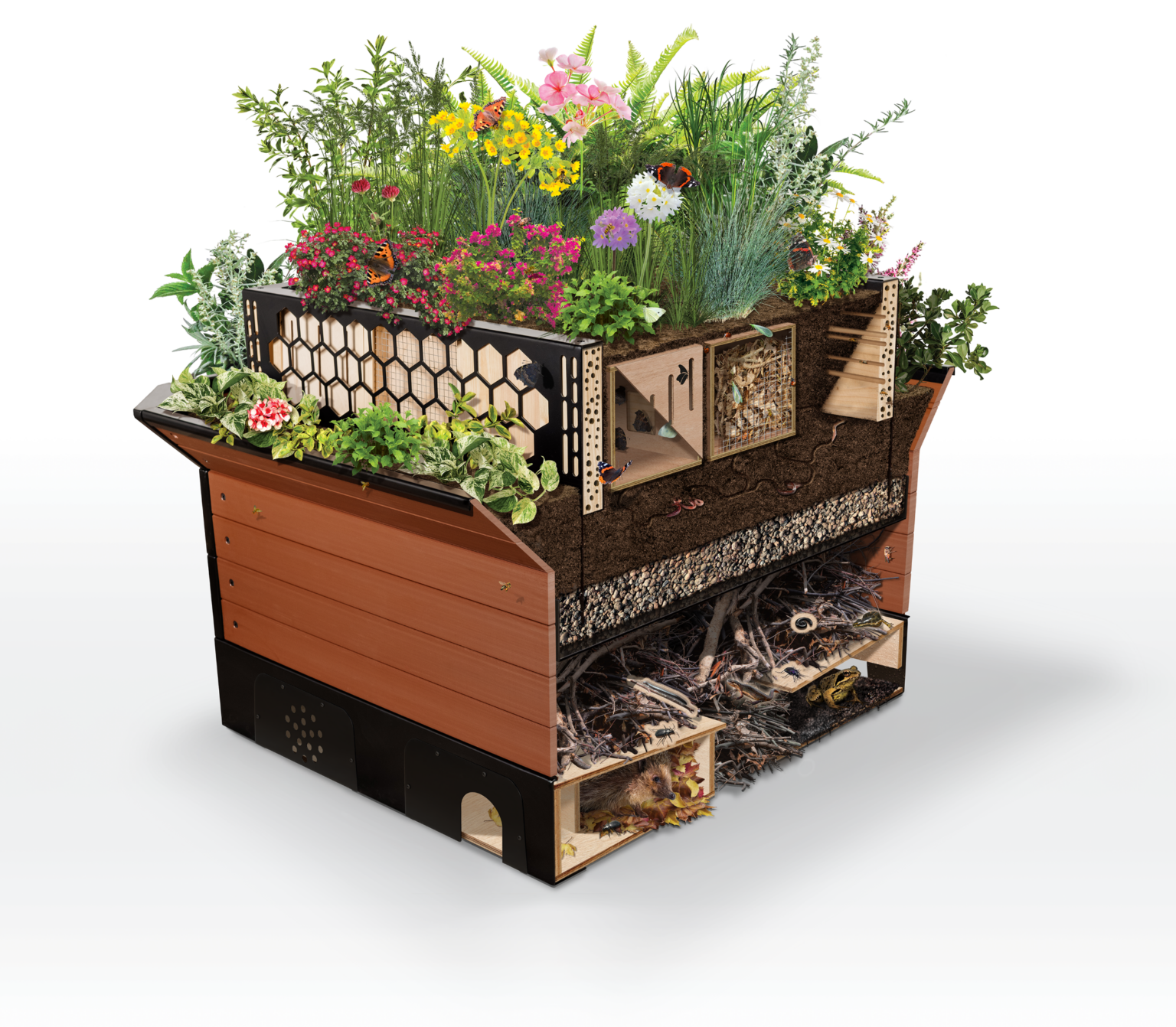 BioScapes | Large Planter | Hedgehog House | Increasing Biodiversity